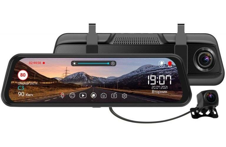 Видеорегистратор автомобильный TrendVision MR-810 GT черный 1080x1920 1080p 140гр. GPS MSTAR 8336N