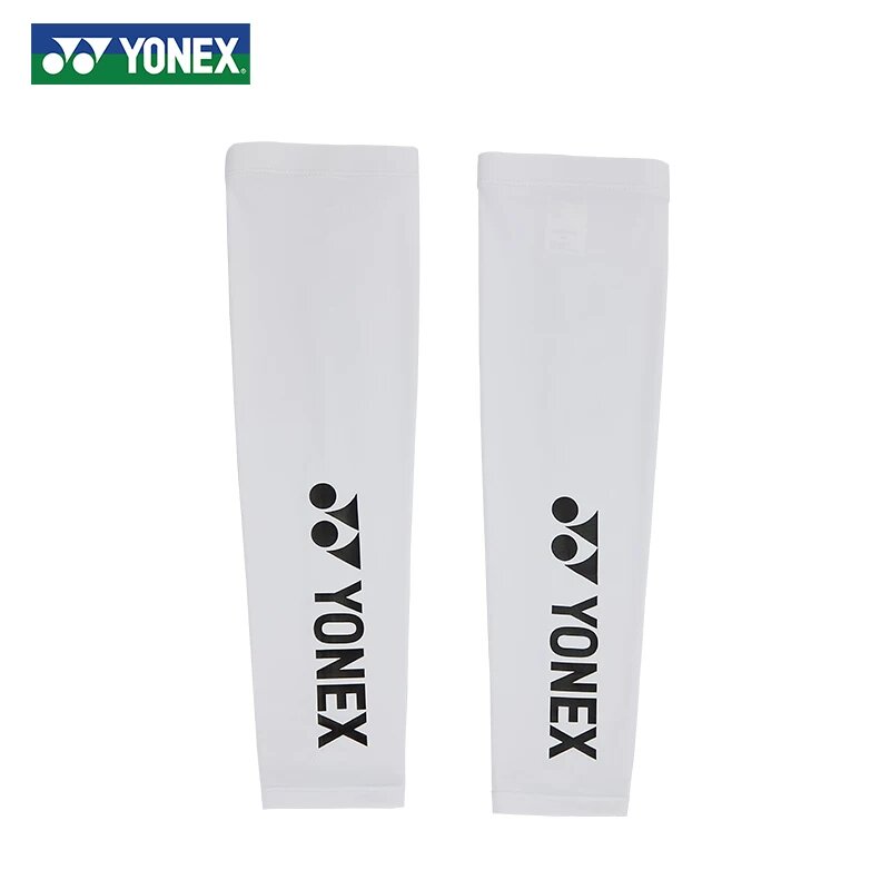 YONEX Вязаный компрессионный рукав для бега и велоспорта с защитой от солнца белый размер M