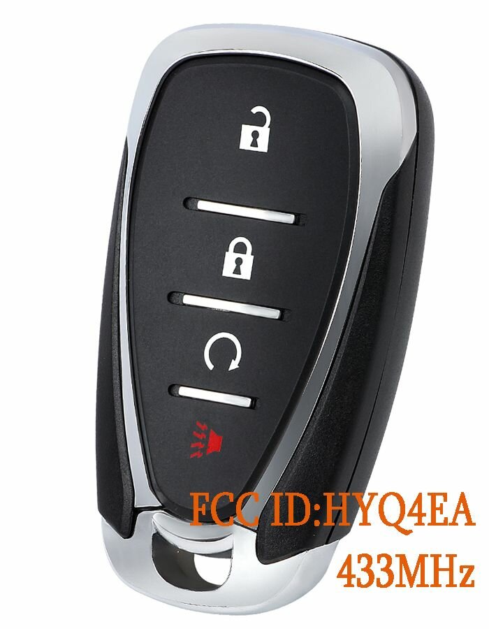 KEYKING Ключ зажигания, арт. Ключ зажигания для Chevrolet Cruze Traverse Volt Trailblazer HYQ4EA 433 МГц, 1 шт.