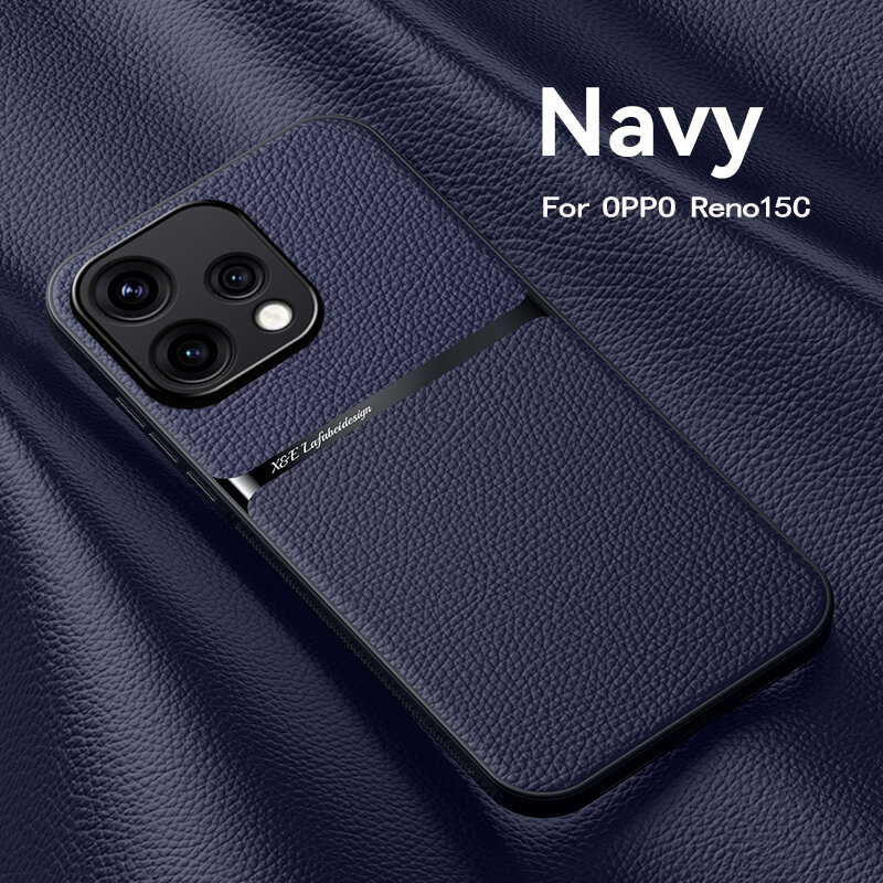 Чехол Для OPPO Reno15 5G / Оппо Рено 15C, soft touch, чехол-кардиомонитор, искусственная кожа, поликарбонат (PC), защита камеры, ударопрочный, усиленные углы, OPPO, OPPO Reno15 5G, OPPO Reno15 C, dark blue