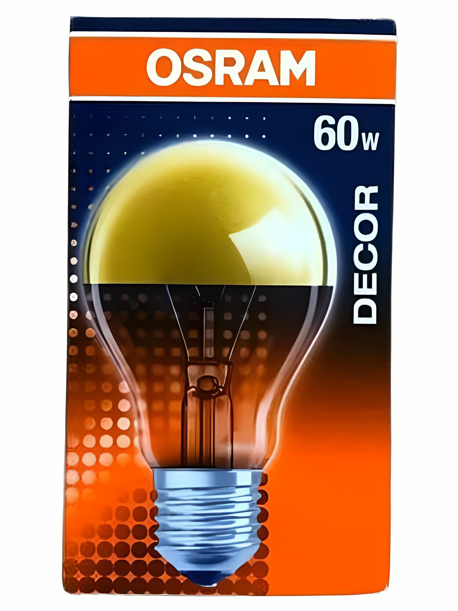 Лампа Osram Decor Gold E27 60W накаливания обратный свет