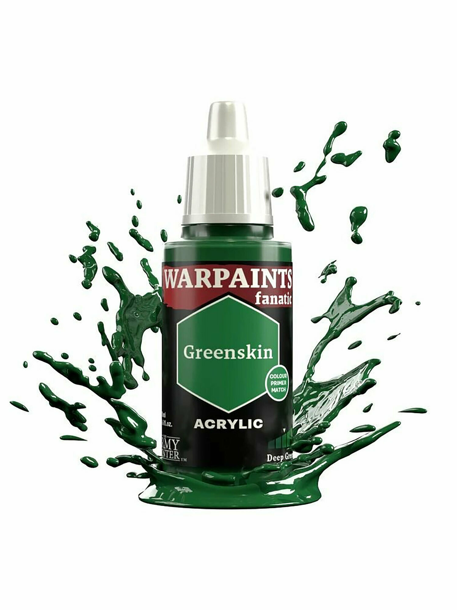 Краска акриловая Army Painter серии Warpaints Fanatic - Greenskin WP3051, 18 мл