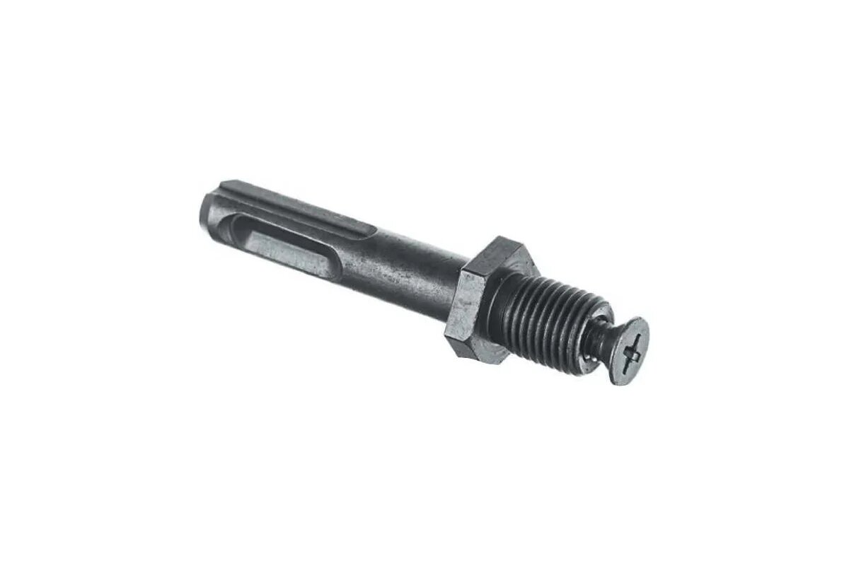 Адаптер 1/2‑20UNF SDS‑plus METALLICA Optima 907085 70 мм из инструментальной стали с винтом PH‑2 левой резьбой М5 для безударного сверления металла, дерева и гипсокартонных поверхностей.