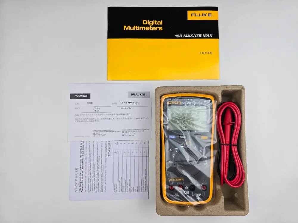 Мультиметр Fluke Max-01, CAT III / CAT II, цифровой дисплей, 10А, 1000В, 4000 отсчет — фото 1