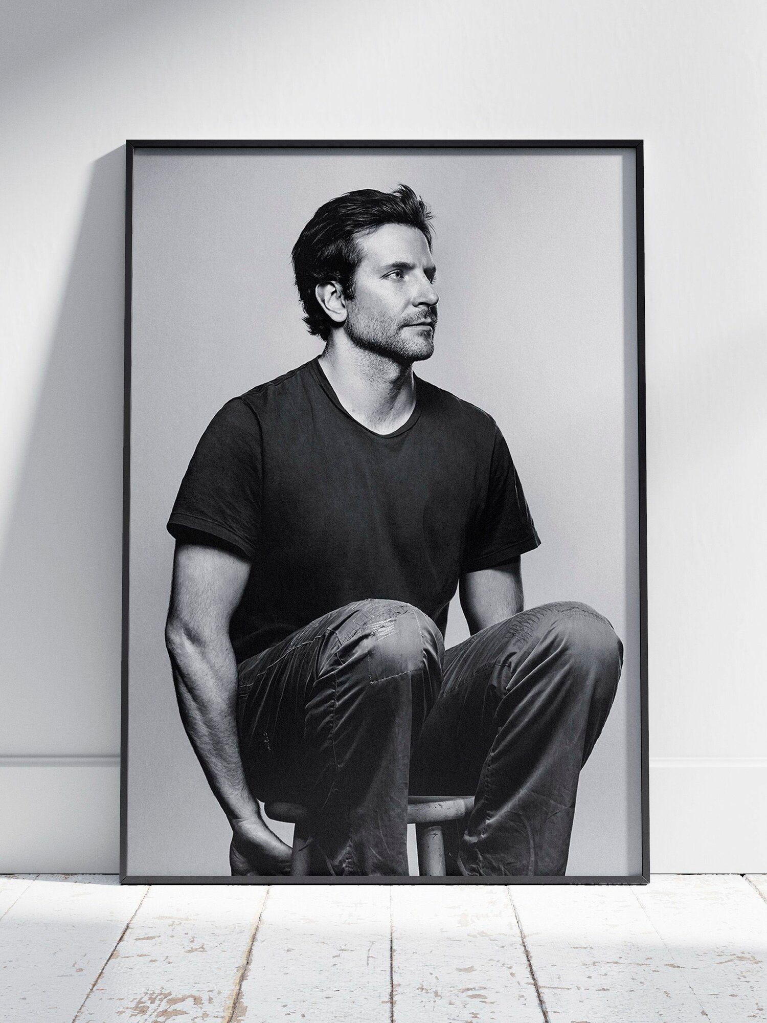 Плакат на стену для интерьера Брэдли Купер (Bradley Cooper 39) - Постер по актеру фильма, кино, сериала формата A4 (21x30 см)