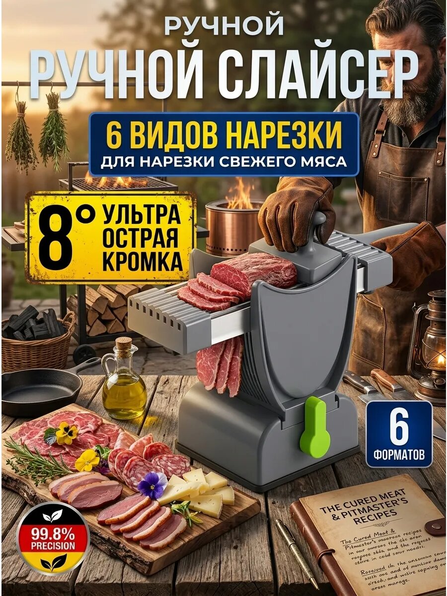 Мясорубка ручная для мяса ломтерезка