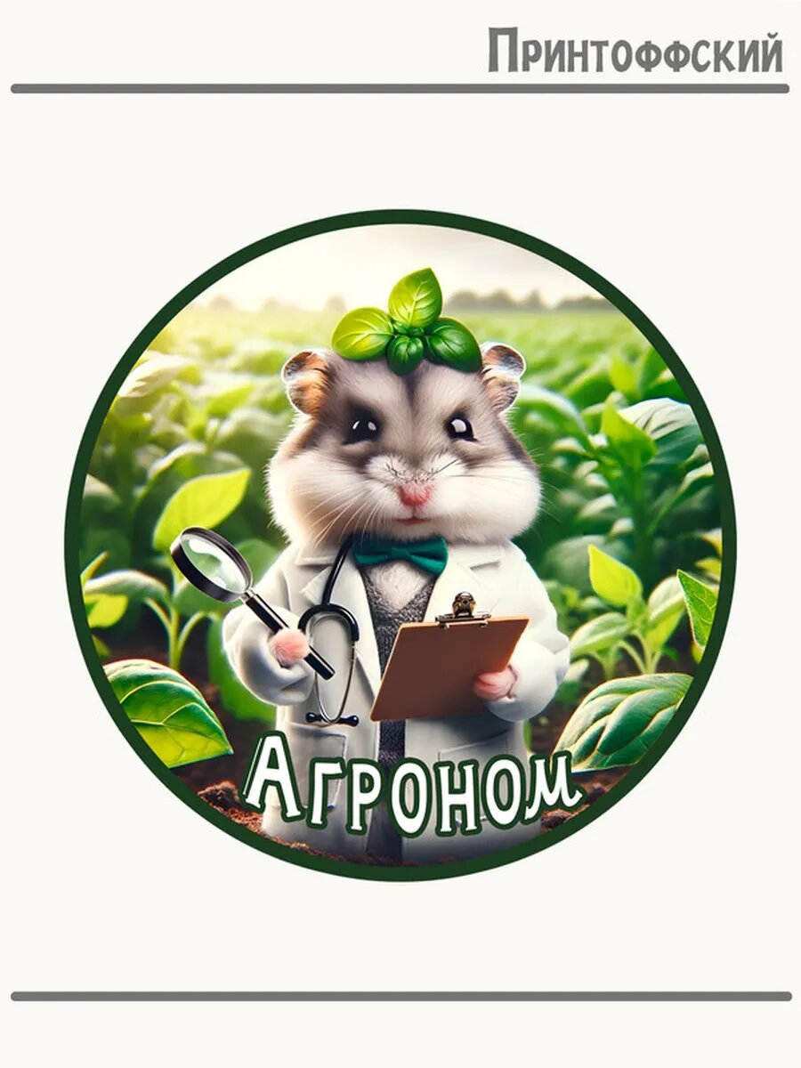 Термонаклейка для одежды и аксессуаров DTF-печать Агроном
