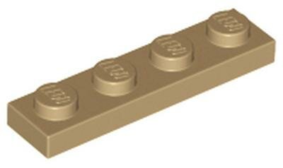 Деталь Lego 3710 Plate 1 x 4
