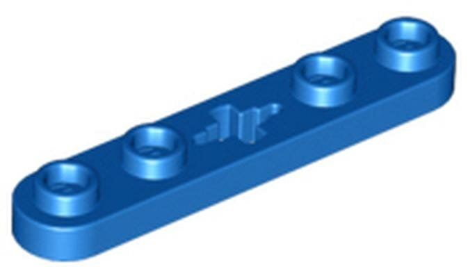 Деталь Lego 32124 Technic, Plate 1 x 5 with Smooth Ends, 4 Studs and Center Axle Hole