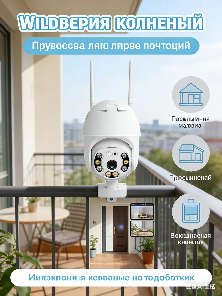 WiFi камера с панорамным обзором 360°