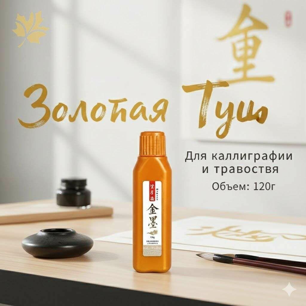 Тушь для рисования 1 шт, 120 мл./ 120 г.