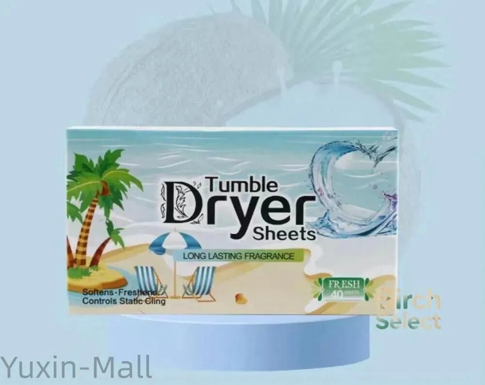 Салфетки для белья в сушильную машину Tumble Dryer Sheets Свежесть океана 20 шт