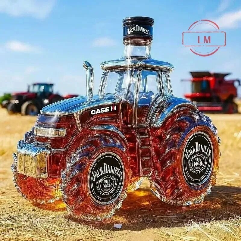 Бутылка Бутылка для алкоголя в виде сельскохозяйственного автомобиля, 0.3 л, 1 шт