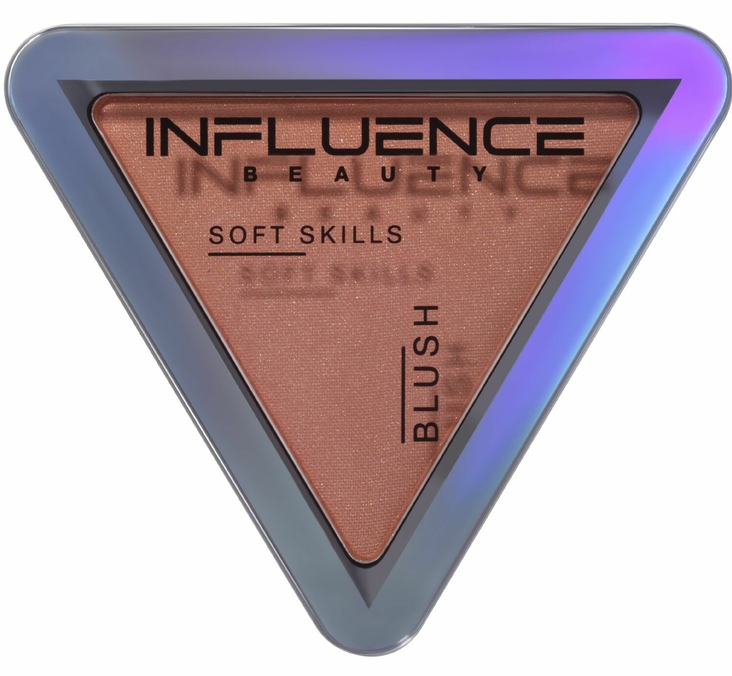 Influence Beauty Румяна для лица тон 02 сияющий персиковый Soft skills Compact blushes компактные, сухой контуринг