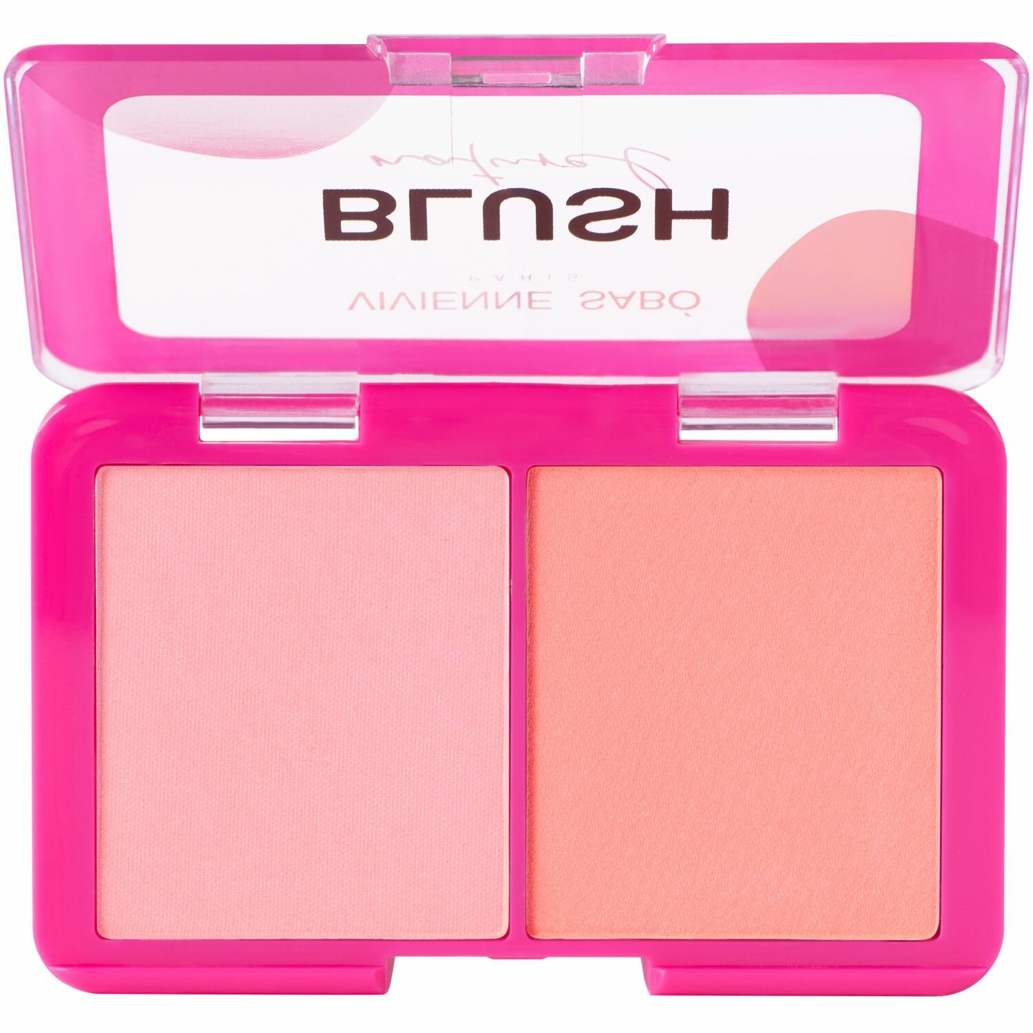 Vivienne Sabo Палетка румян для лица тон 03 персиковый Naturel 2 цвета, шелковистая текстура со светоотражающими частицами 6 гр.