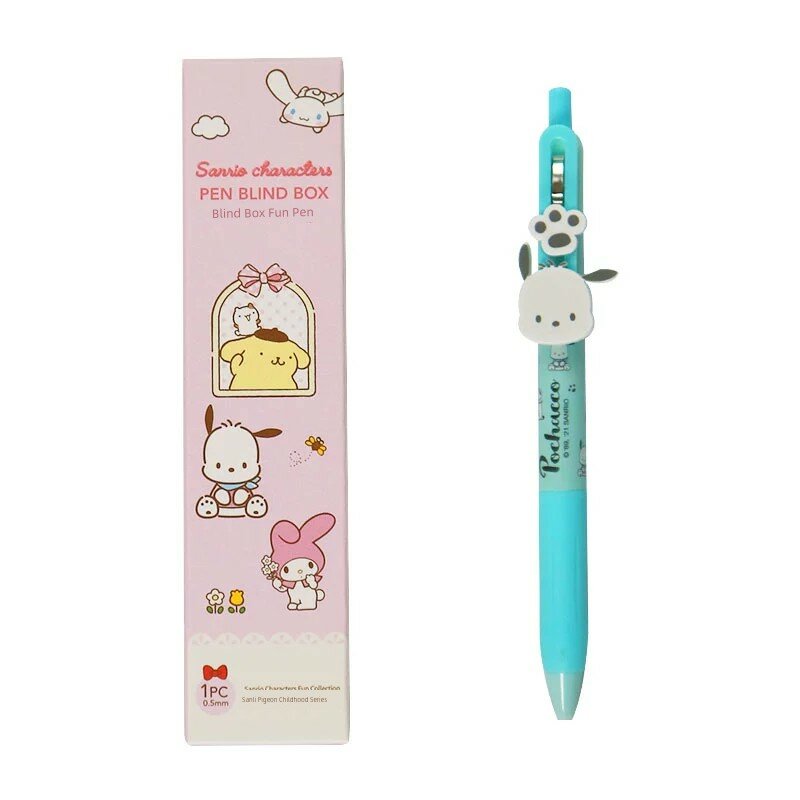 Гелевая ручка MINISO Sanrio в стиле Blind Box: Cinnamoroll, Kuromi – милые и забавные черные гелевые ручки Назначенный