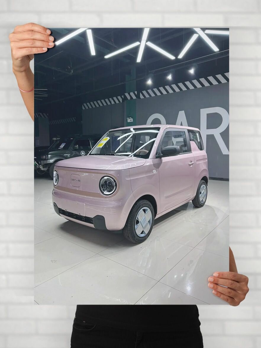 Плакат на стену для интерьера Авто и Мото (Джили Панда Мини - Geely Panda Mini) - Постер по транспорту формата A1 (61x84 см)