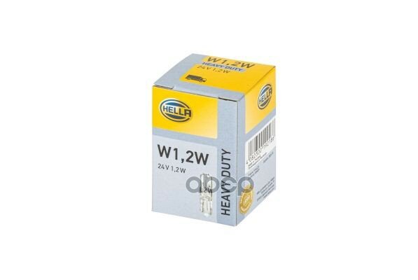 Лампа 24V W1,2W 1,2W W2x4,6d HELLA 1 шт. картон 8GP 002 095-241 HELLA арт. 8GP 002 095-241