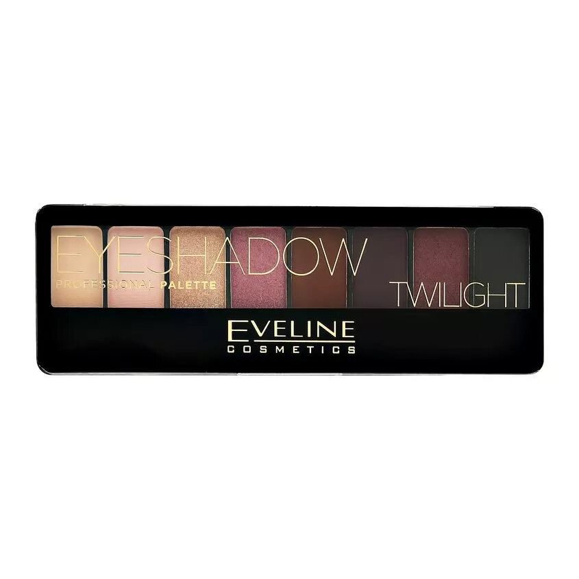 Палетка теней для век Eveline Cosmetics Eyeshadow Professional Palette, тон: 02 Twilight, 9.6г