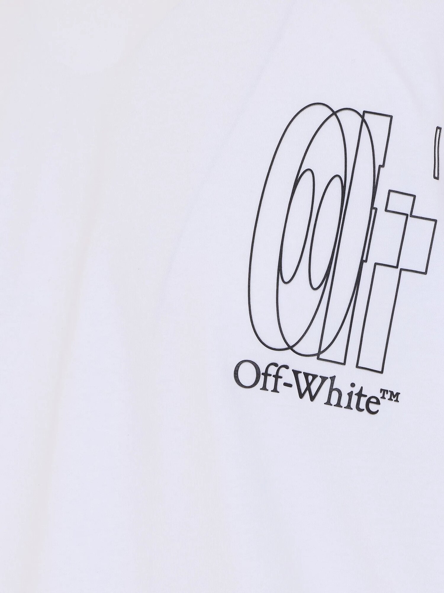 Футболка Off-White Big Double Arrow, размер 50, бежевый/белый — фото 1