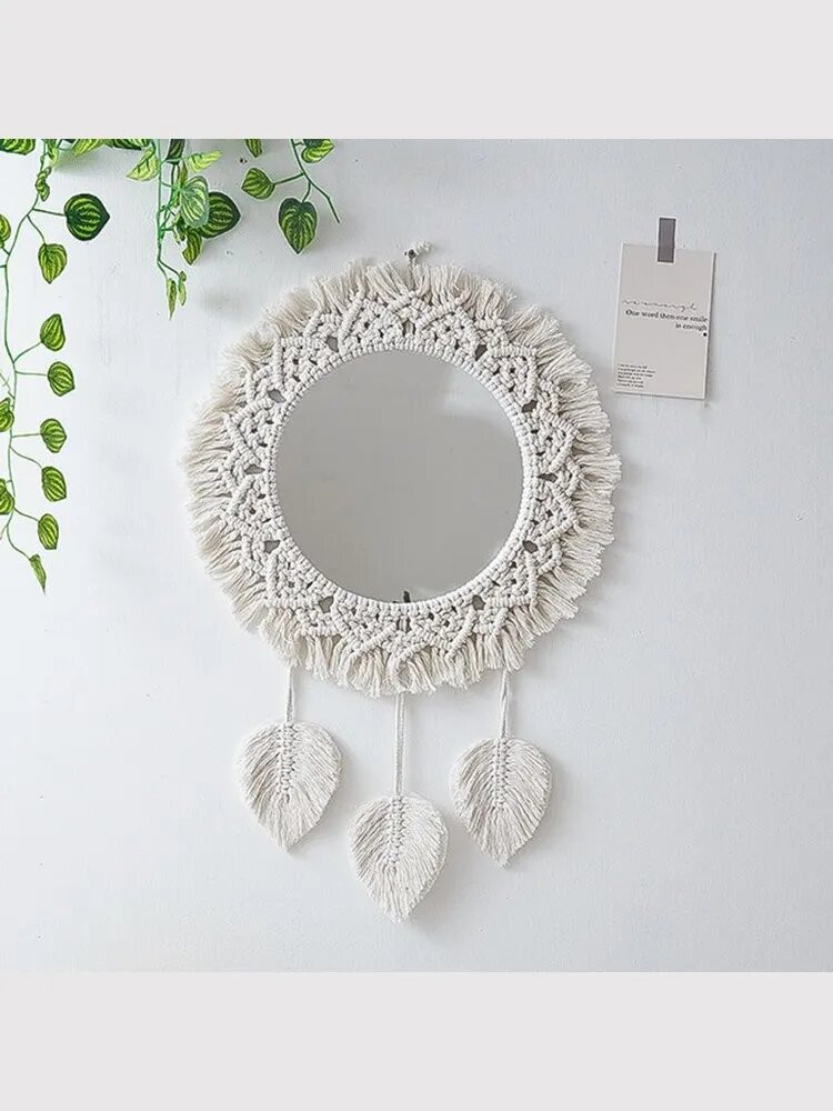 Зеркало настенное "Макраме" круглое, 23.5 см х 60 см, 1 шт