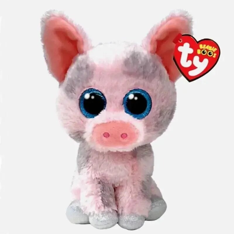 Beanie Boo's Розовый поросенок HAMBONE 15 см