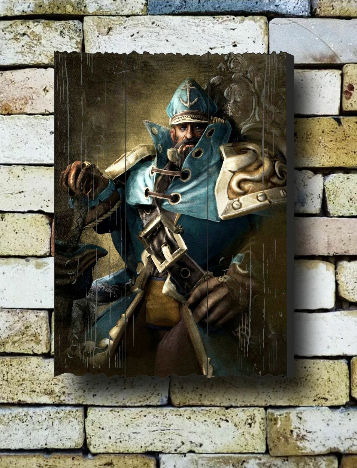 Картина на досках. Dota 2. Kunkka.