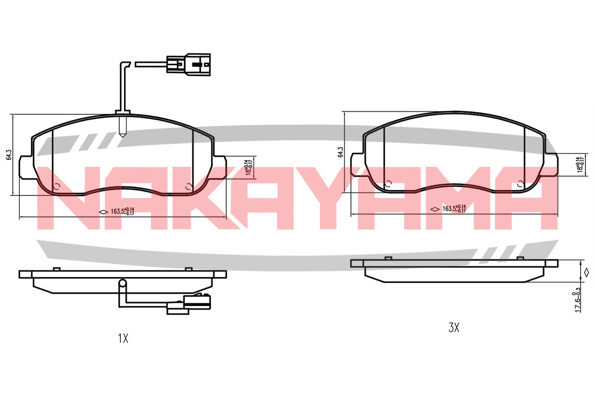 Колодки тормозные дисковые передние OPEL MOVANO B
