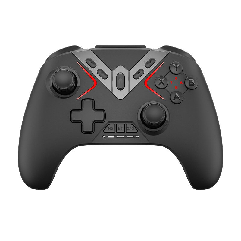Беспроводной Bluetooth 2.4G контроллер для ПК, iOS, Android, Switch, Steam с Hall-триггером — черный