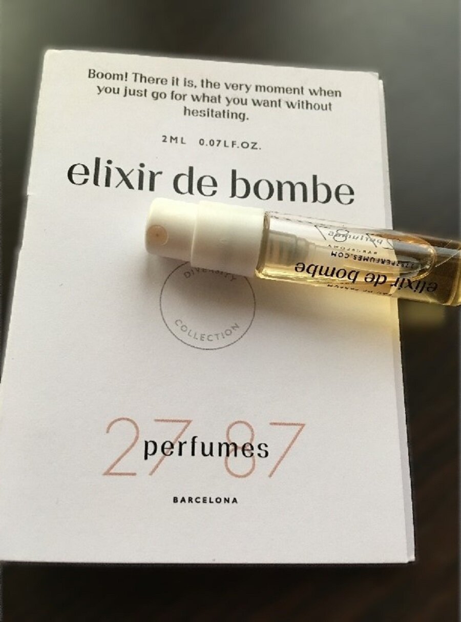 Парфюмерная вода мужская женская 27 87 Elixir De Bombe унисекс 2мл (edP - eau de Parfum)