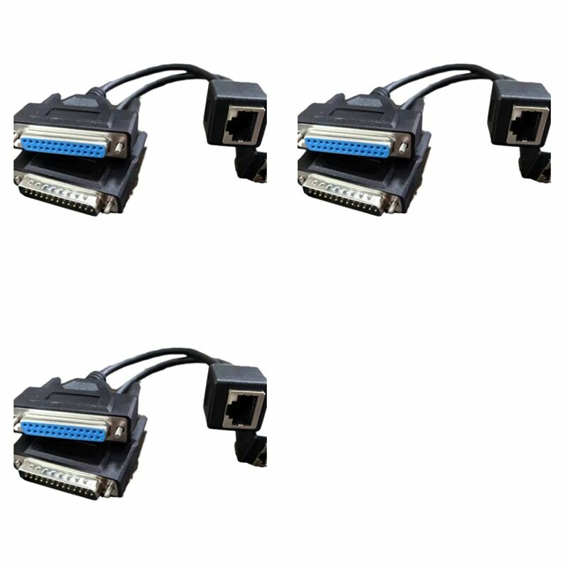 6-жильный сигнальный кабель ILDA RJ45, сетевой кабель DB25 (штекер и гнездо).