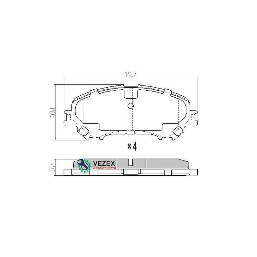 FREMAX FBP1980 колодки дисковые передние!\ Nissan Qashqai 1.6/2.0/1.5dCi/1.6dCi 13>