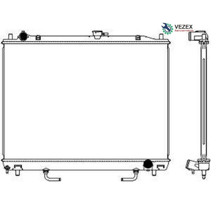 SAKURA 33211050 Радиатор MITSUBISHI PAJERO 07- 33211050