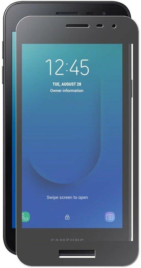 Защитное стекло для Samsung Galaxy J2 Core, черный