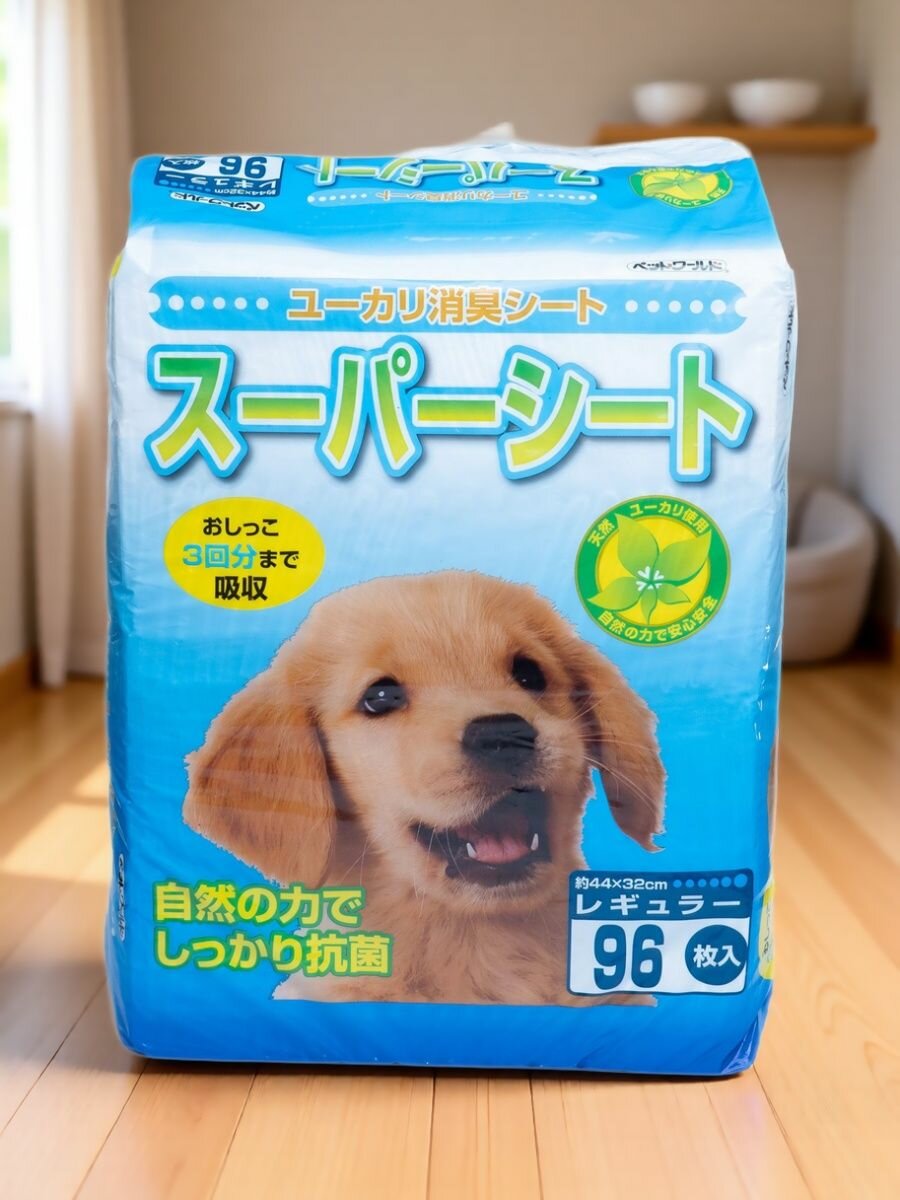 Пеленки впитывающие Japan Premium Pet для собак многоразовые с экстрактом эвкалипта 96 шт, 32х44 см.