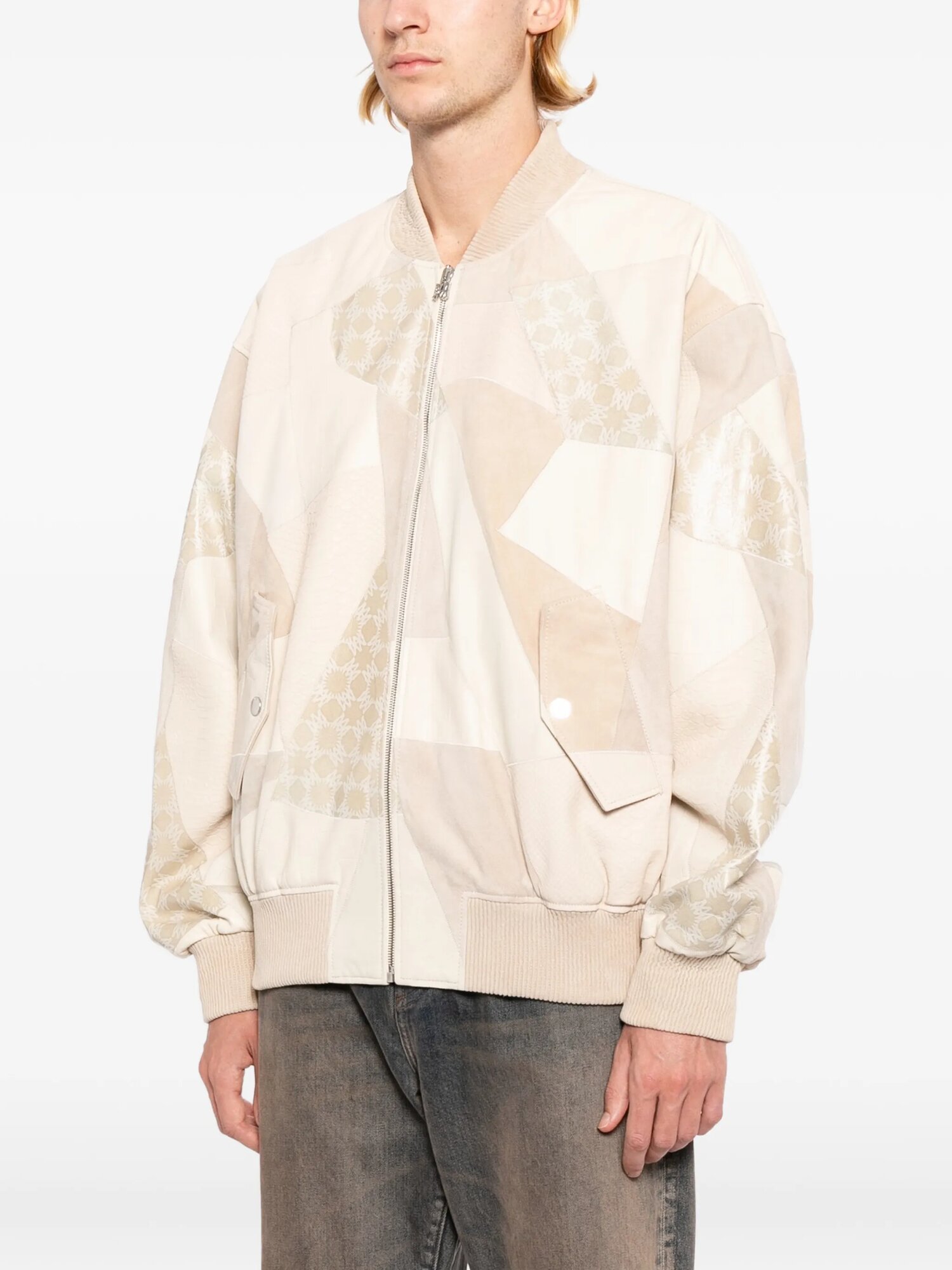 Куртка AMIRI Patchwork bomber jacket, размер 48, разноцветный — фото 1