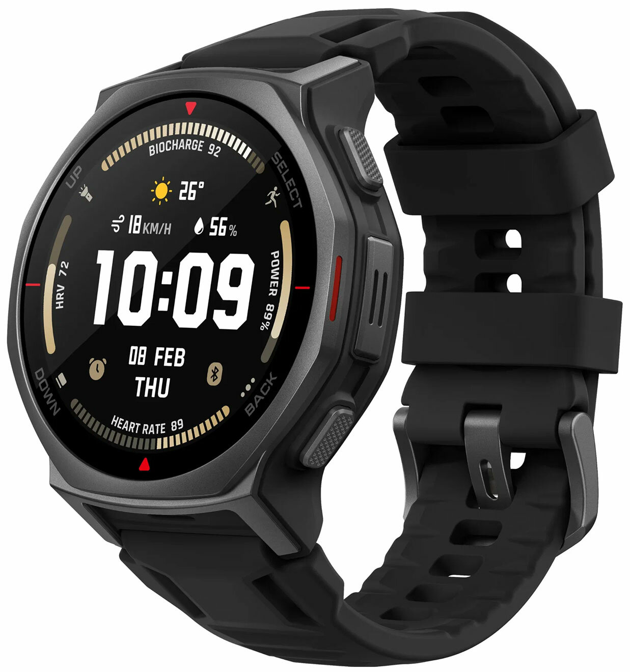 Умные часы и браслет Amazfit A2549 T-Rex 3 Pro 44mm Tactical Black (6972596109648)