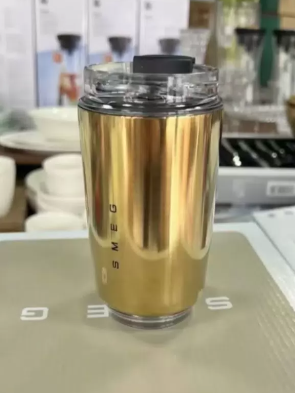 Термокружки, термобокалы Smeg 0.32 цвет золотой
