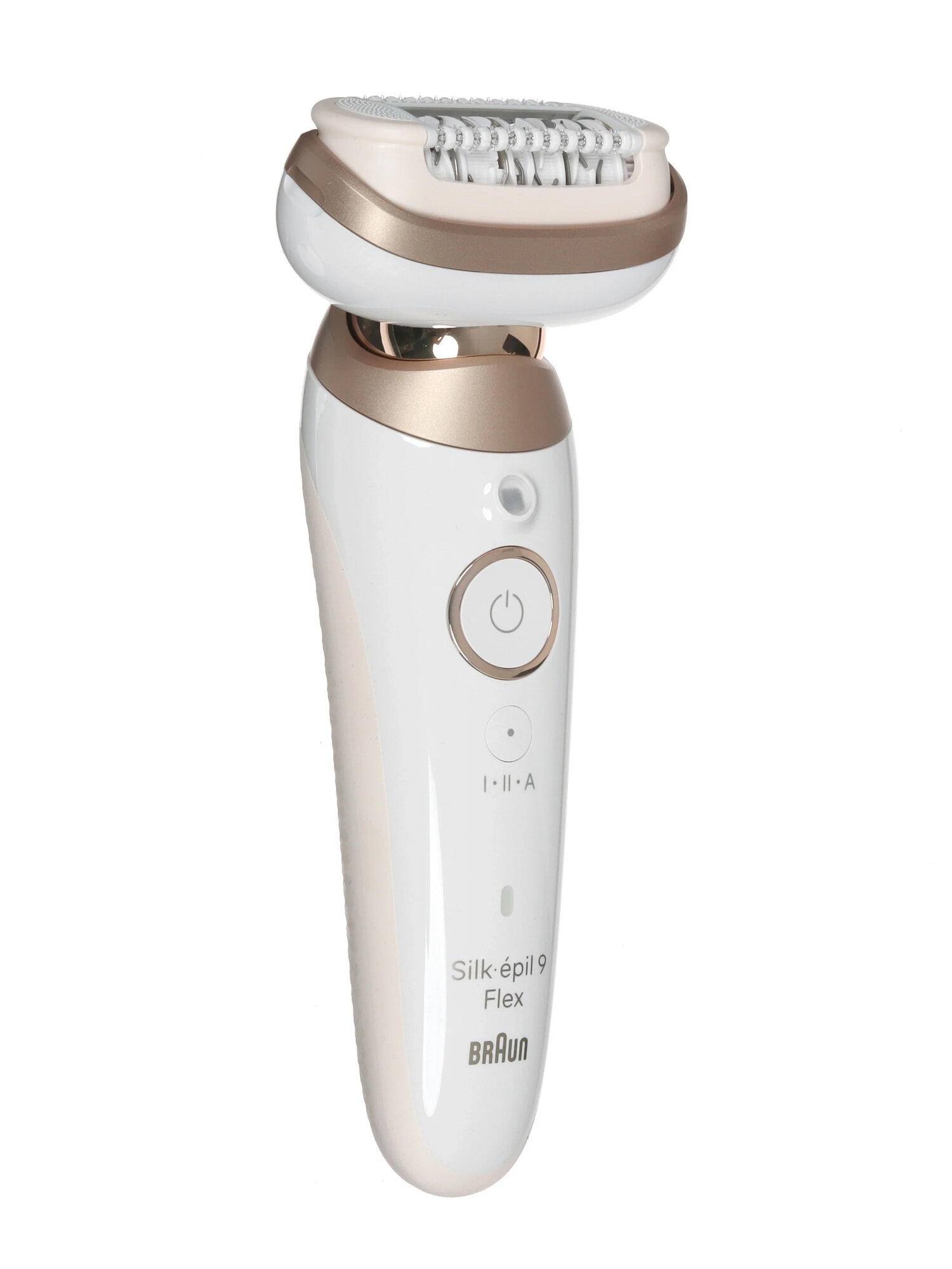 Эпилятор Braun Silk-épil 9 Flex 9-011 3D, для сухой и влажной эпиляции, 2 насадки, белый/золотой