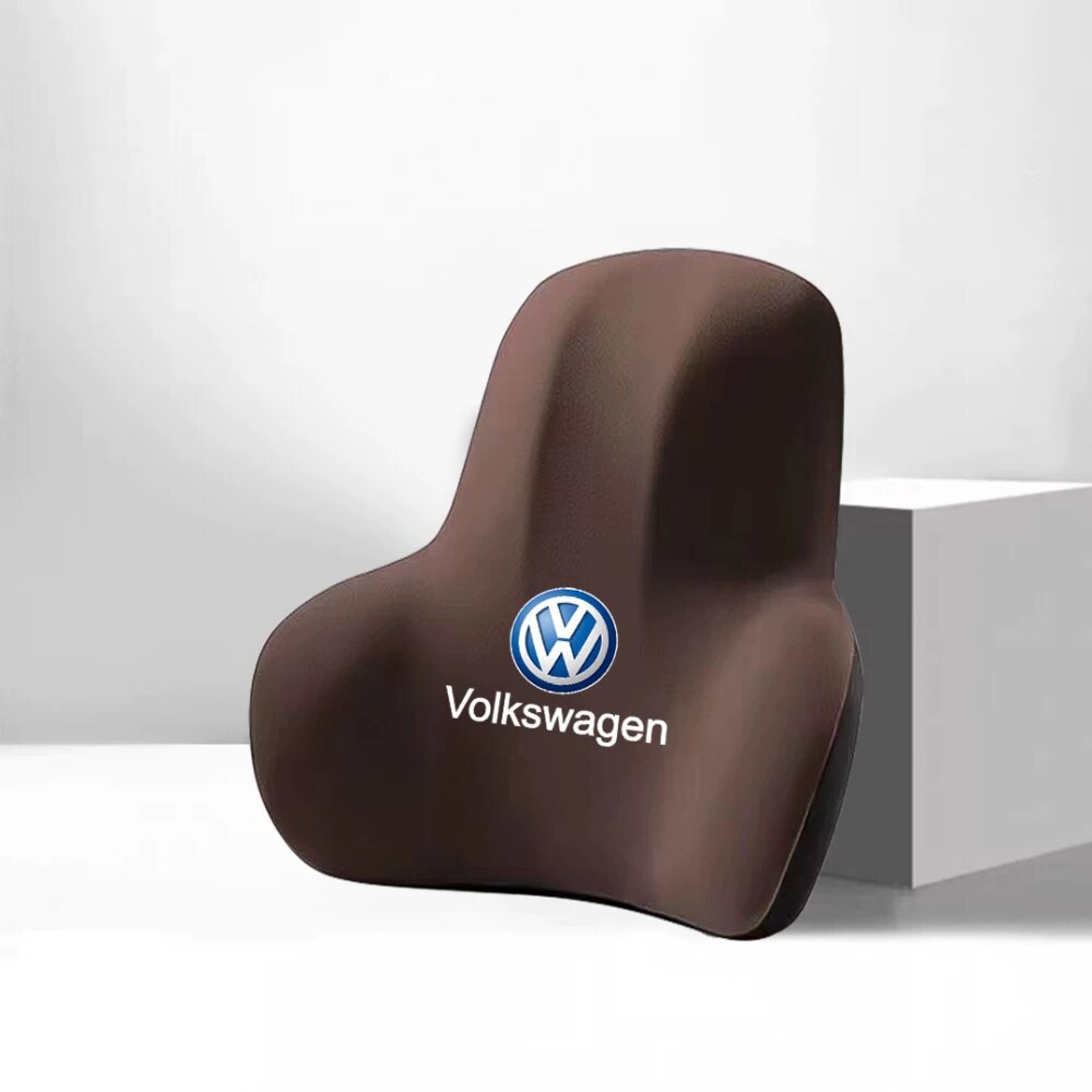 Подушка для поясницы автомобиля Volkswagen Taigo/Tiguan X/GTE 2024 с поддержкой спины, коричневая