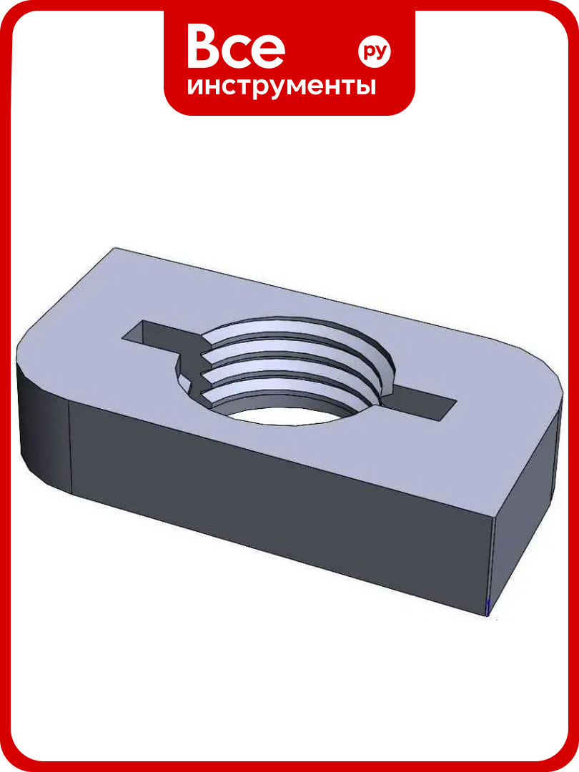Гайка канальная CABLIDERTRAYS для С‑профиля 30×20/30×30, сталь, покрытие горячим цинком, резьба