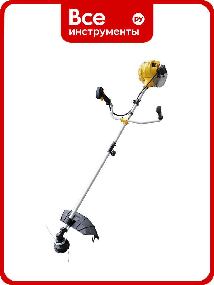 Бензиновый триммер Huter GGT-1300S с антивибрационной системой, полуавтоматической подачей лески и двухтактным