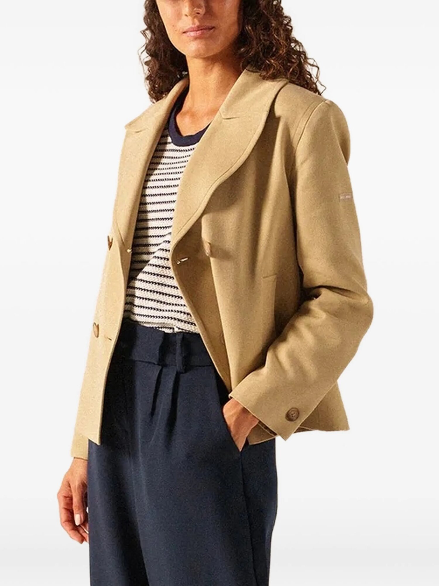 Пиджак Double-breasted notched-lapels blazer