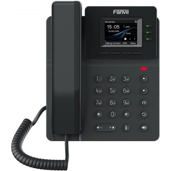 Телефон SIP Fanvil V60G(Замена X303G), 4 SIP-акк, 2,4", 320x240 Цвет. Экран, POE, БП в комп, 2x1 G