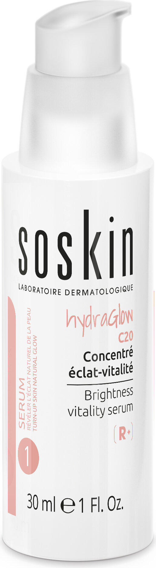 SOSKIN Сыворотка для сияния и энергии кожи Hydraglow C20 Brightness Vitality Serum 165ml