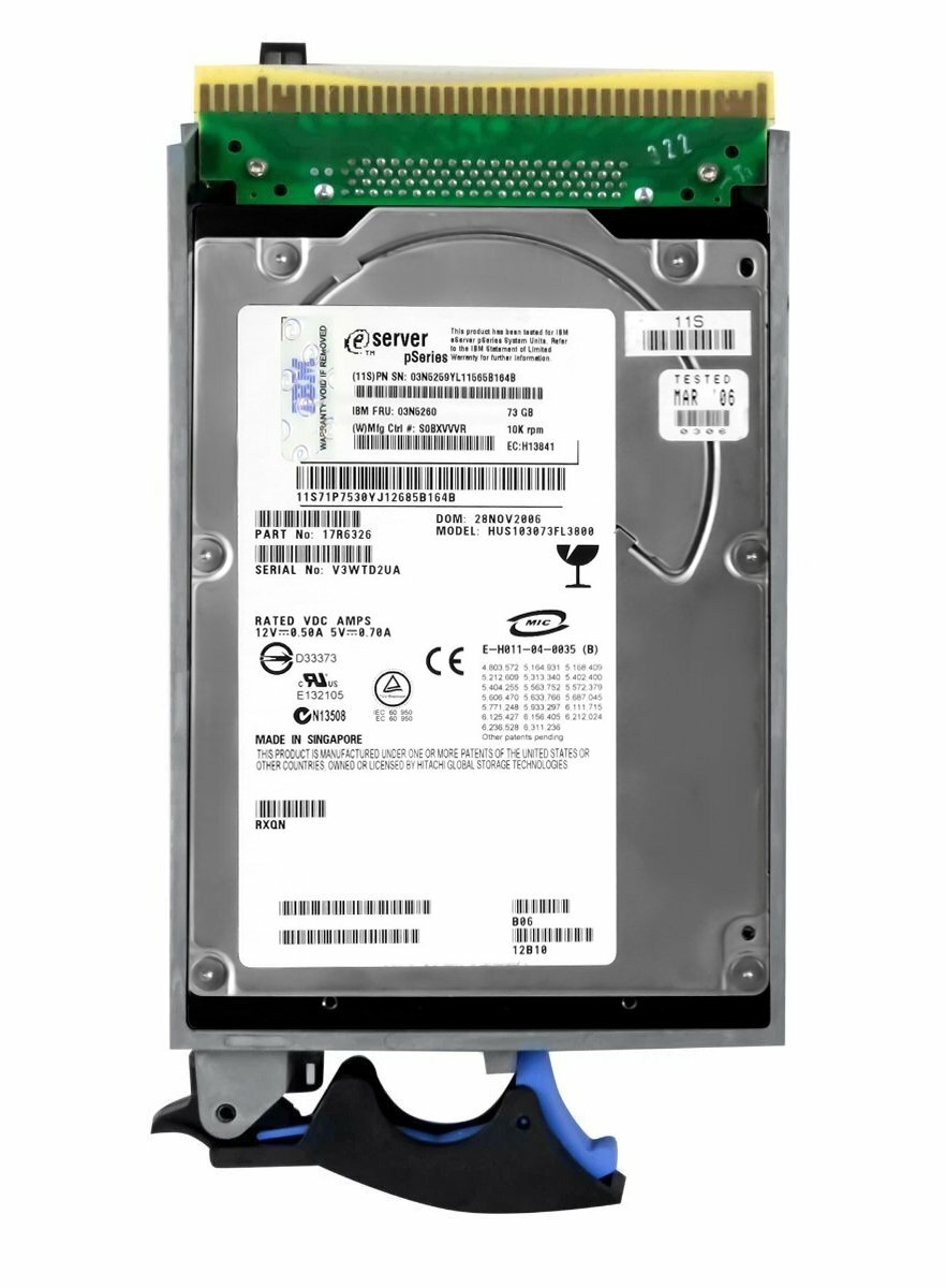 Жесткий диск IBM 73Gb 10000 U320SCSI 3.5" HDD 03N5259