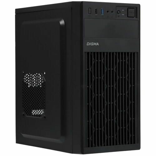 Компьютерный корпус Digma DCC-MN302 (DCC-MN302) черный - Mini Tower, Micro-ATX, USB 2.0 Type-A, USB 3.2 Gen 1 Type-A