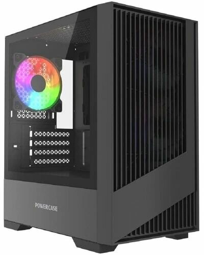 Компьютерный корпус PowerCase Mistral Micro A12B (CMMA12B-L3) черный - Mini Tower, Micro-ATX, USB 2.0 Type-A, USB 3.2 Gen 1 Type-A