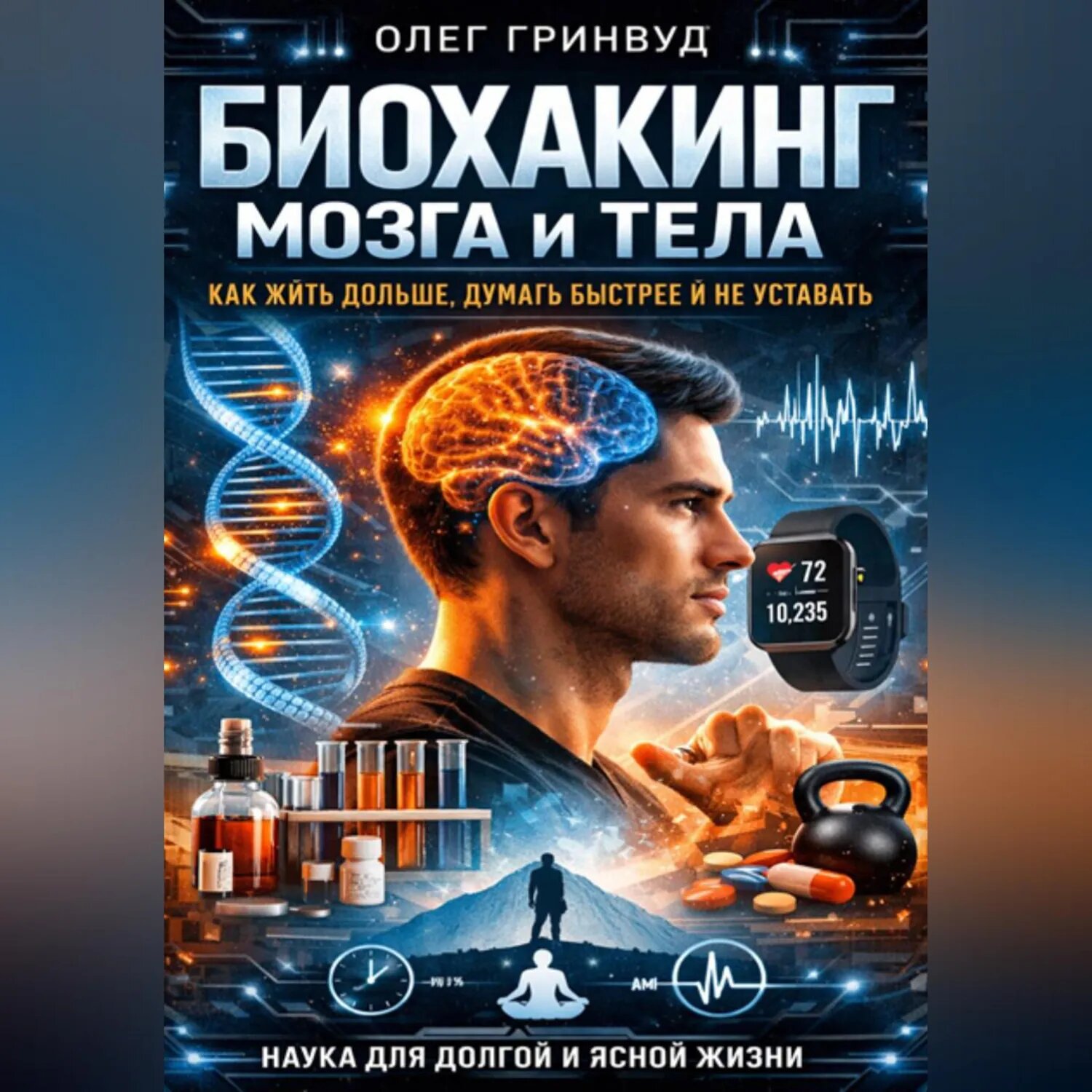 Биохакинг мозга и тела: как жить дольше, думать быстрее и не уставать [Аудиокнига]