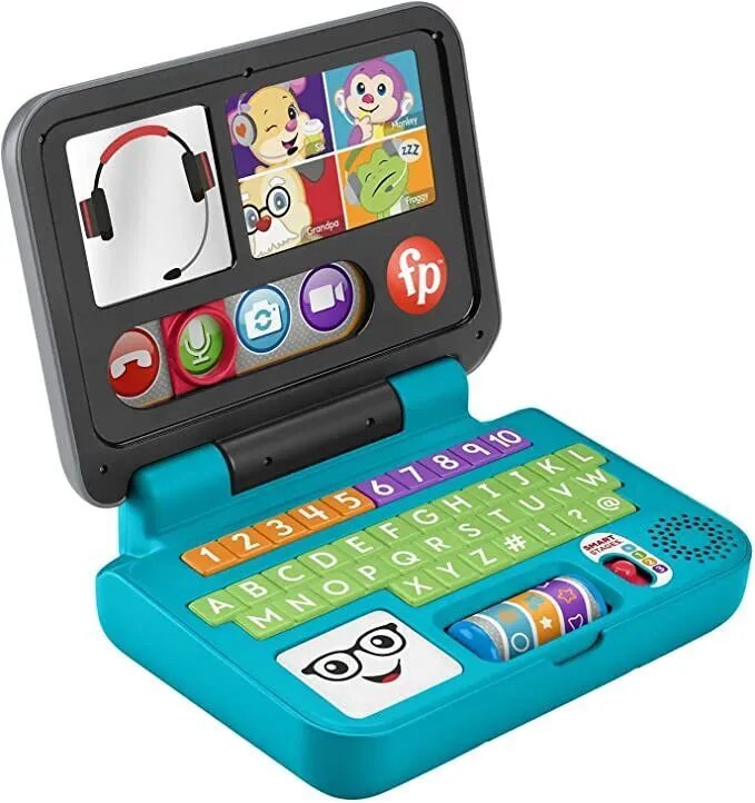 Интерактивная обучающая игрушка Fisher-Price Мой первый компьютер, с музыкой и подсветкой, турецкий и английский языки, арт. HHH08